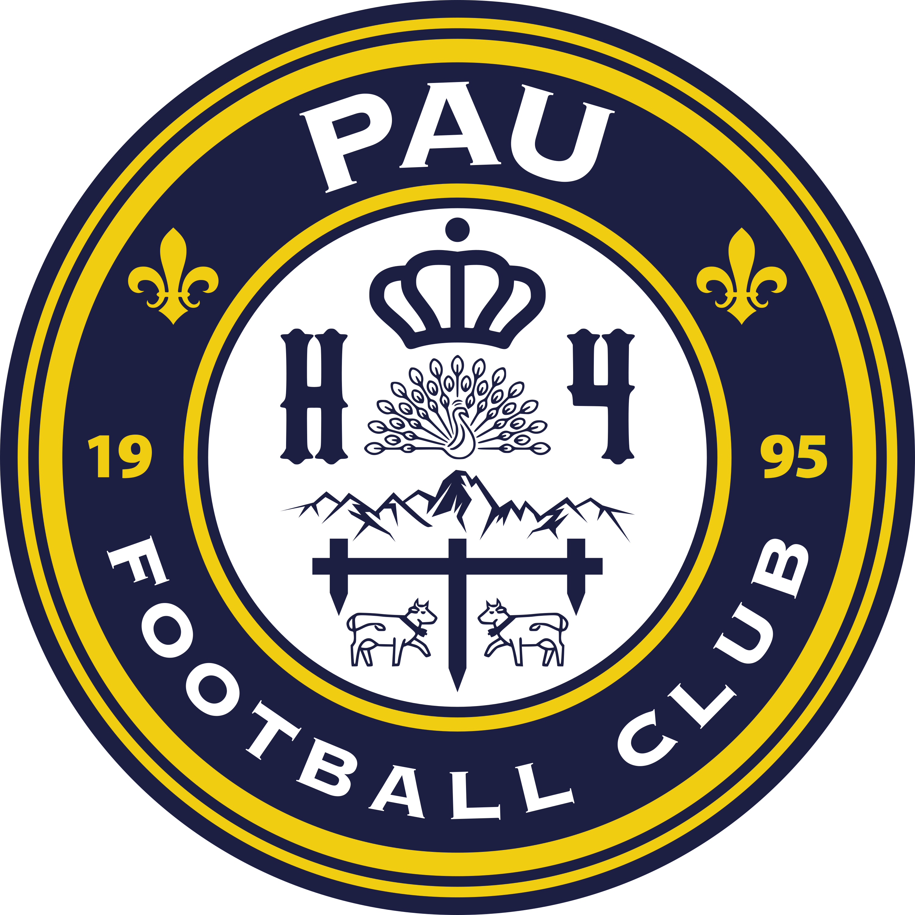 Pau FC Logo PNG, SVG – Official Crest
