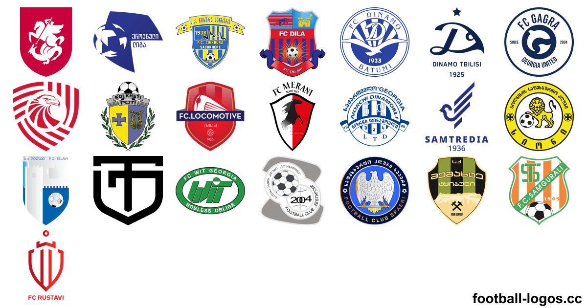 Georgian Football Logos PNG, SVG – Teams & Competitions