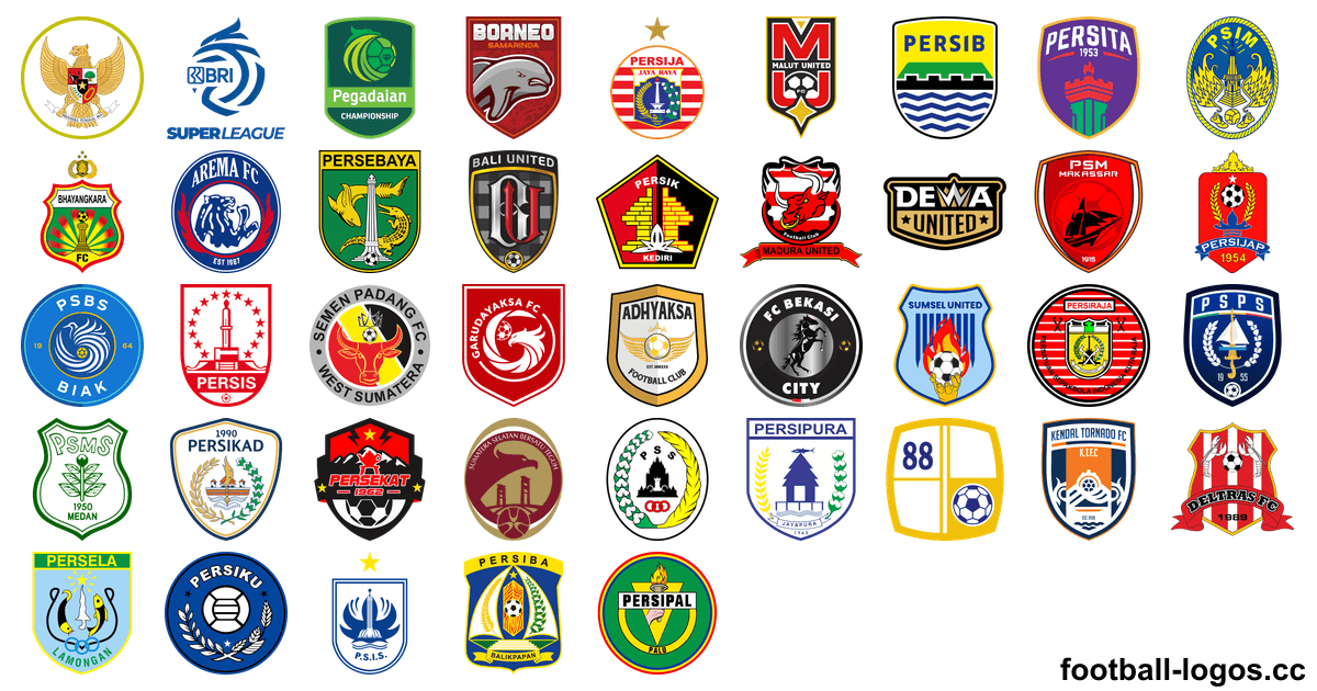 Indonesian Football Logos PNG, SVG – Teams & Competitions