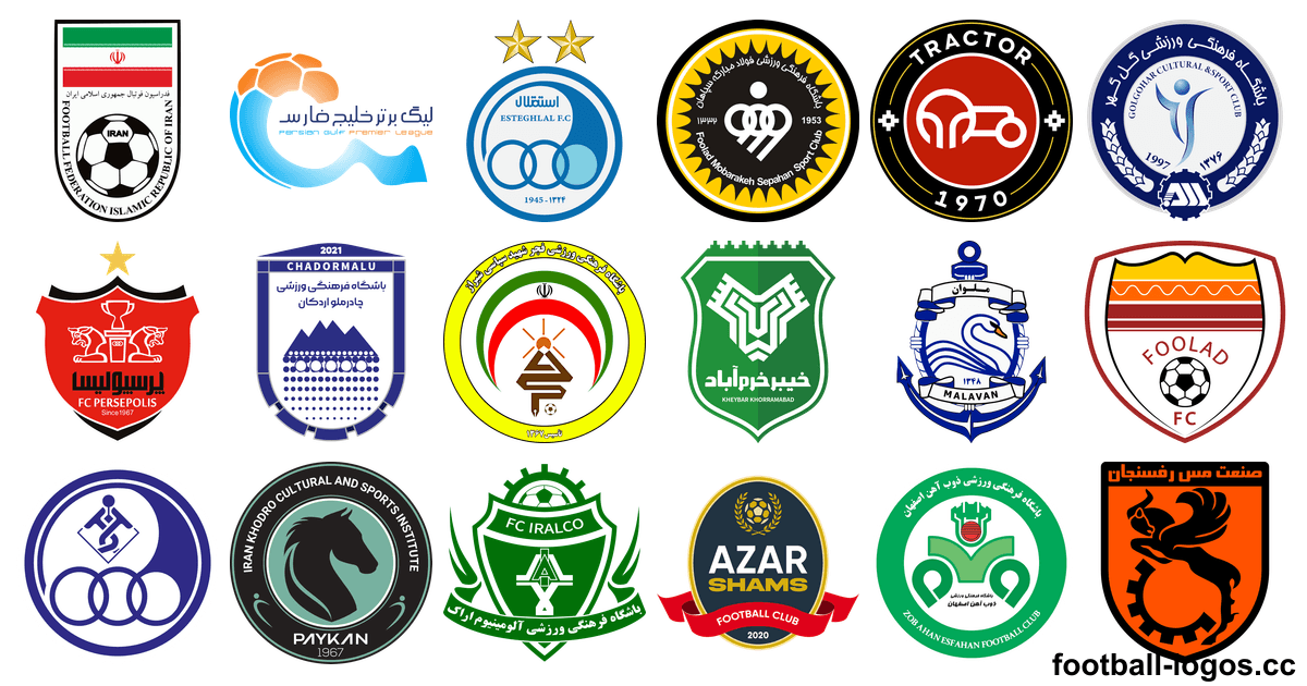 Iranian Football Logos PNG, SVG – Teams & Competitions
