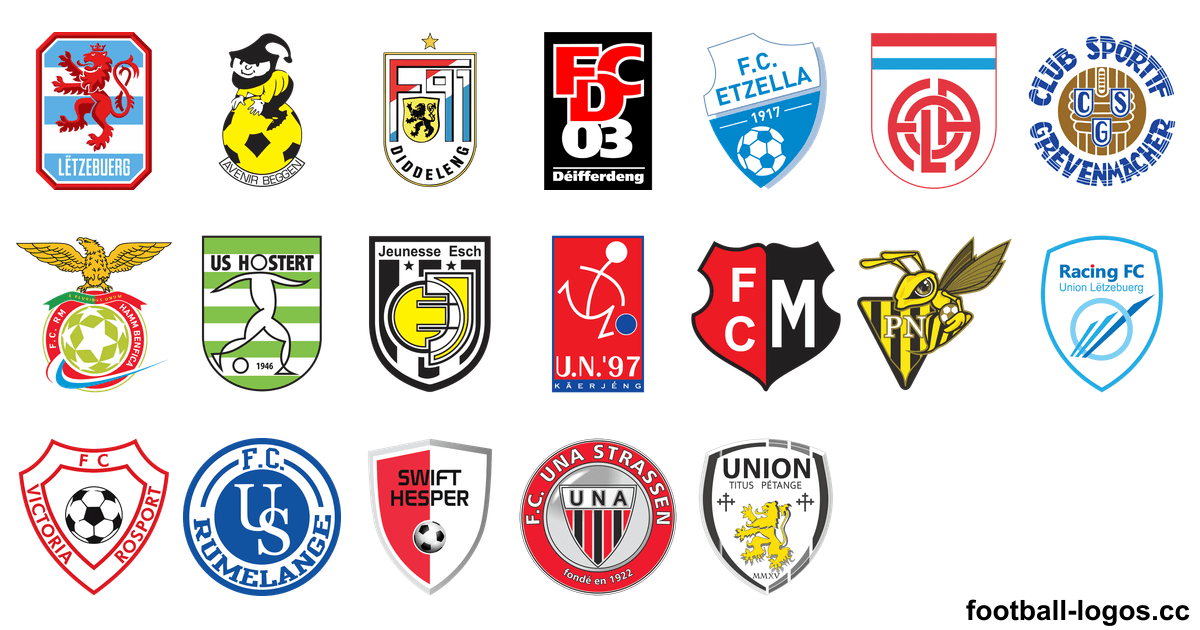 Luxembourgish Football Logos PNG, SVG – Teams & Competitions