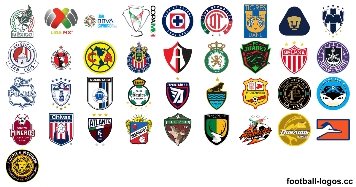 Mexican Football Logos PNG, SVG – Teams & Competitions