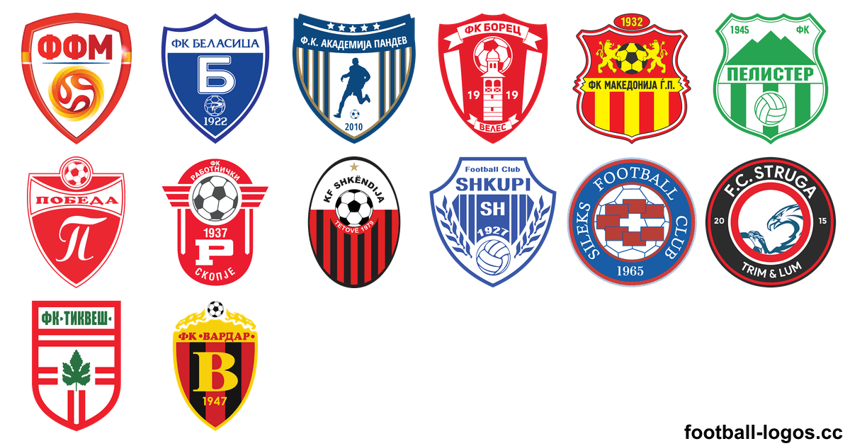 Macedonian Football Logos PNG, SVG – Teams & Competitions