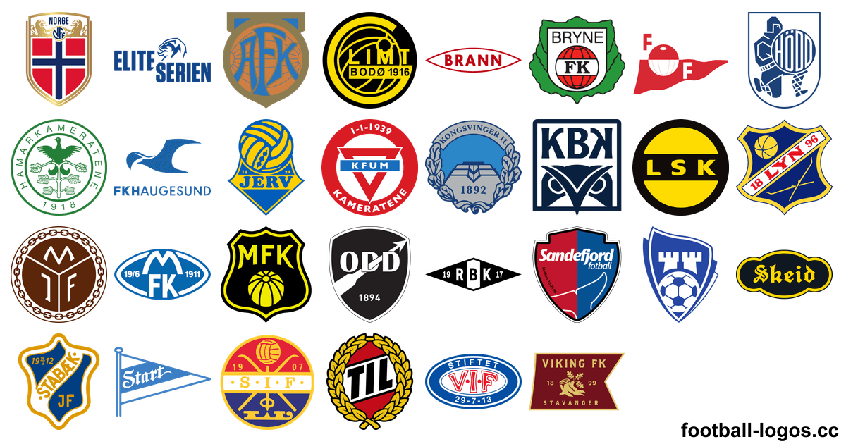 Norwegian Football Logos PNG, SVG – Teams & Competitions