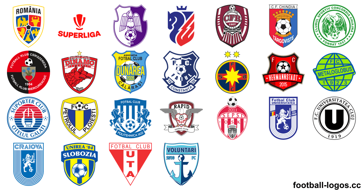 Romanian Football Logos PNG, SVG – Teams & Competitions