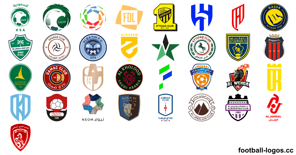 Saudi Arabia Football Logos PNG, SVG – Teams & Competitions
