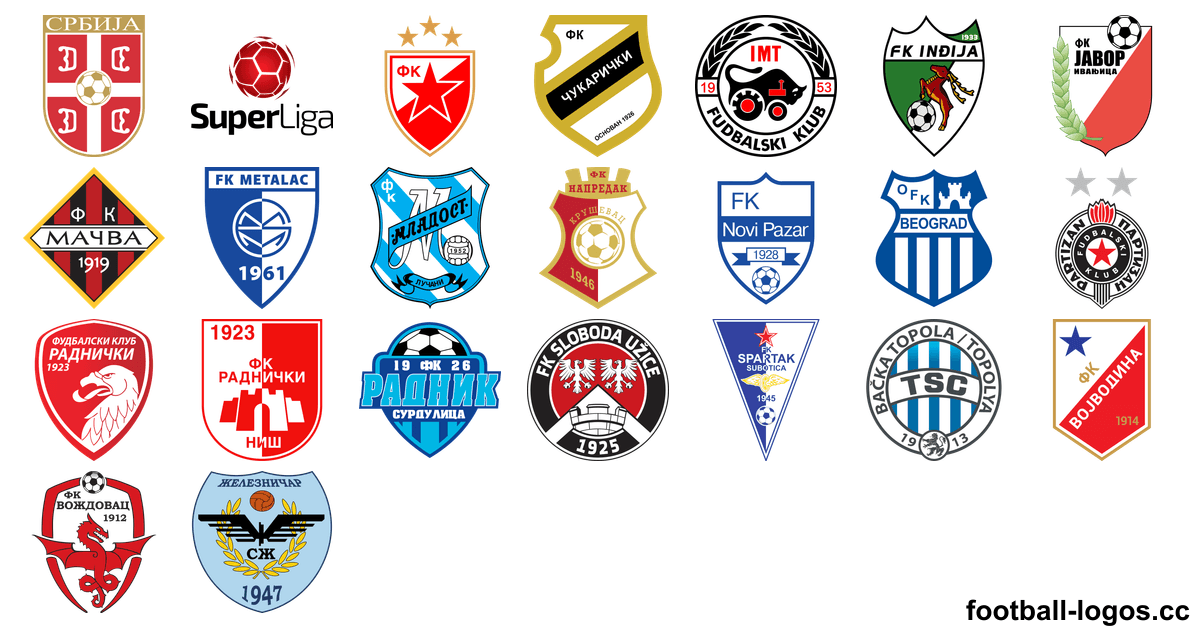 Serbian Football Logos PNG, SVG – Teams & Competitions