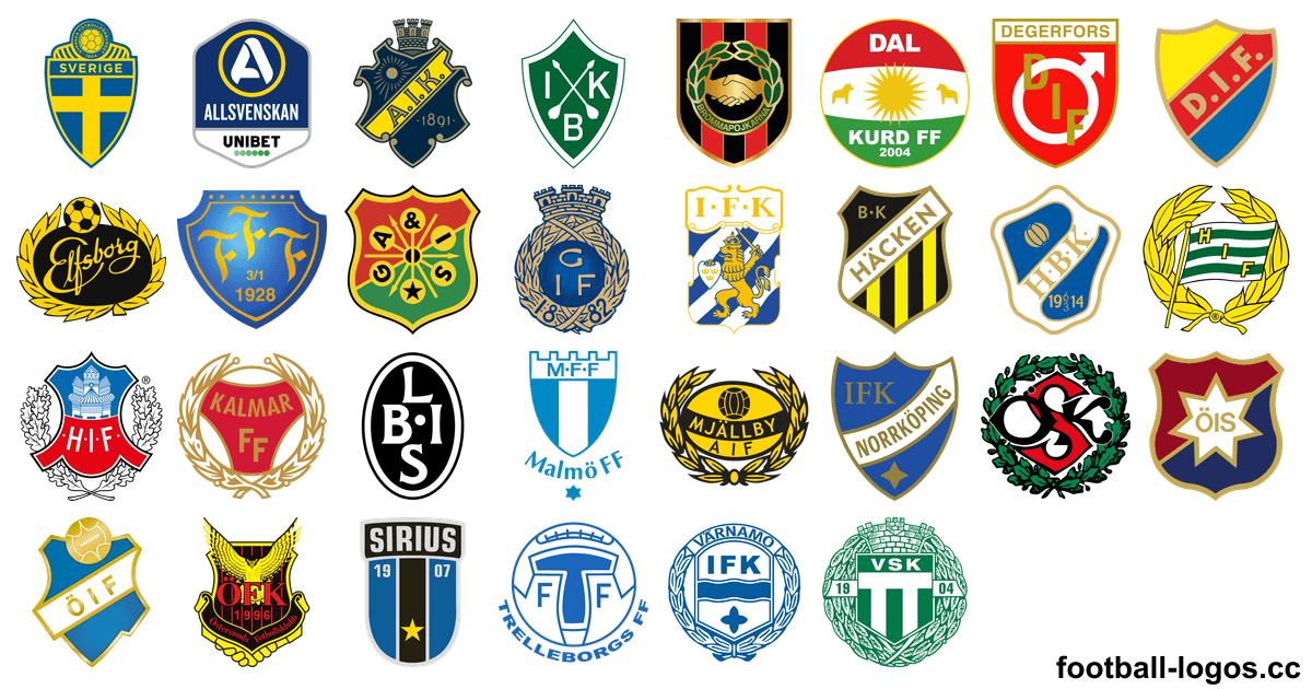 Swedish Football Logos PNG, SVG – Teams & Competitions