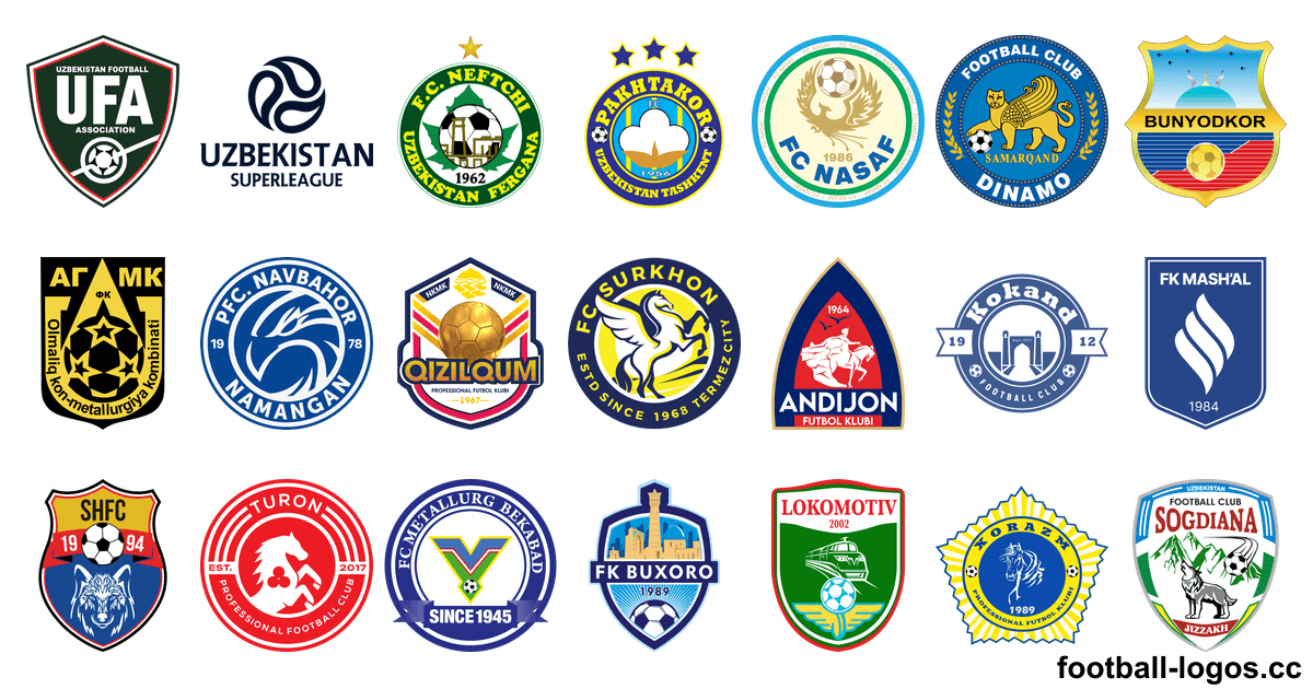 Uzbekistan Football Logos PNG, SVG – Teams & Competitions